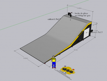 Rampe de réception tremplin BMX gonflable sur mesure à vendre gamme ...