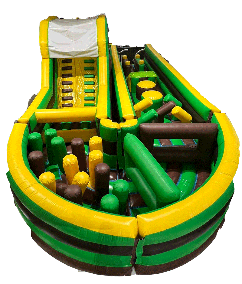 parcours obstacles Gonflable big challenge 13.5m en U - Animations ...