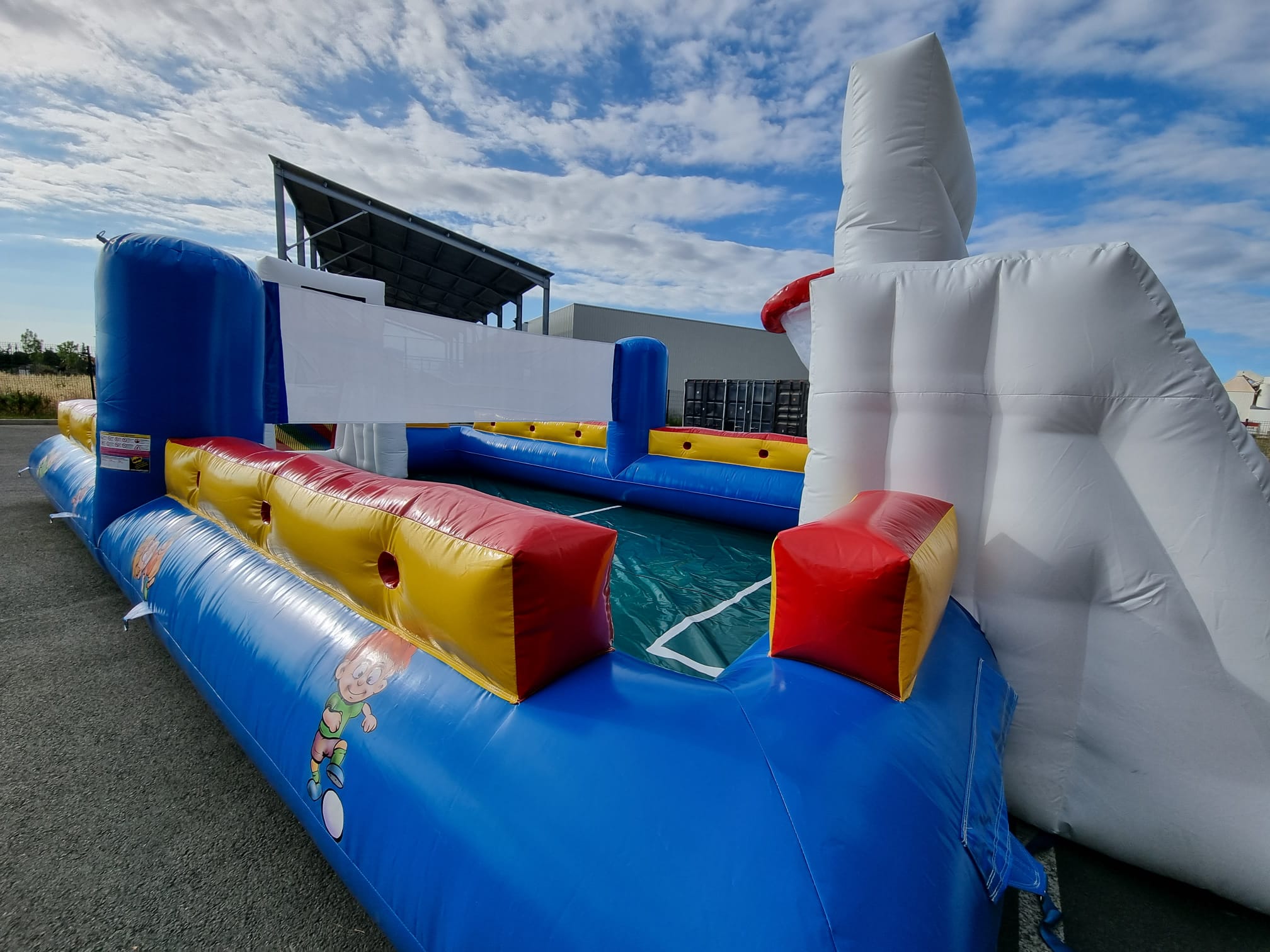 Nouveau! terrain football dimension Jeux FOOT & RUGBY Gonflables ...