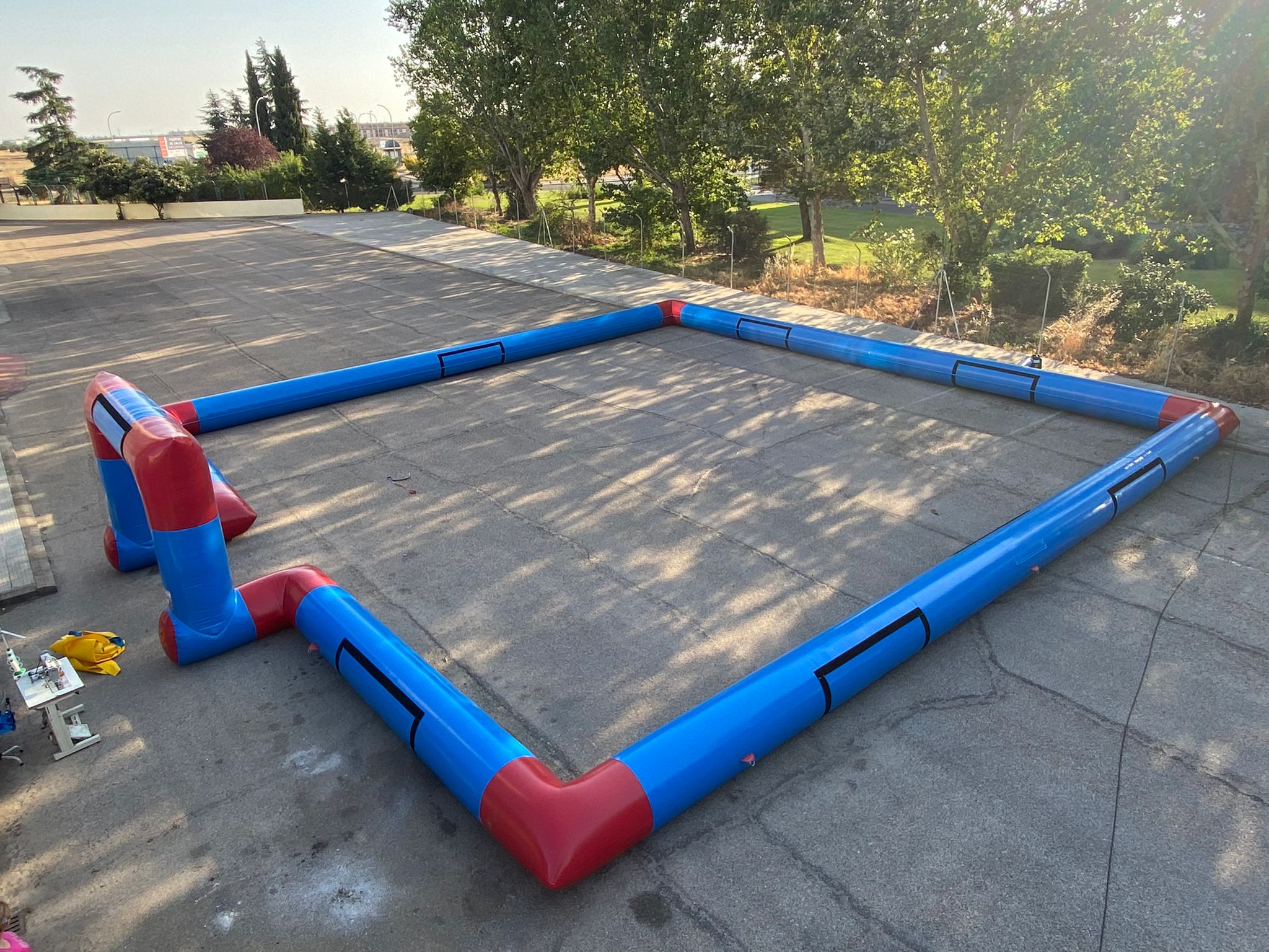 Bordure gonflable terrain de sport ou animation mousse